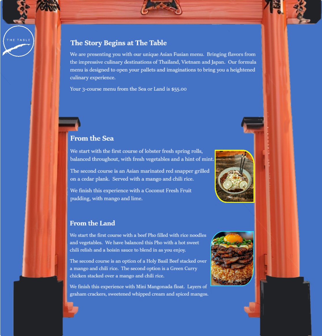 menu – The Table Roatan